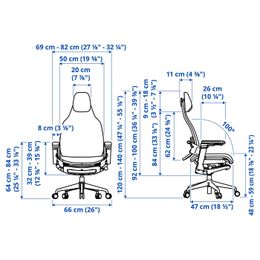 IKEA B&Auml;STBOLL Gamingstuhl