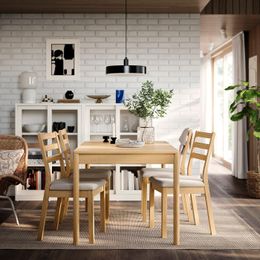IKEA TONSTAD / TONSTAD Tisch und 4 St&uuml;hle