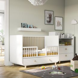 IKEA MYLLRA Babybett mit Schubfach