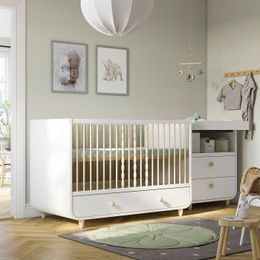 IKEA MYLLRA Babybett mit Schubfach
