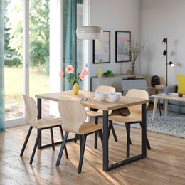 IKEA SK&Aring;LSTA Tisch und 4 St&uuml;hle