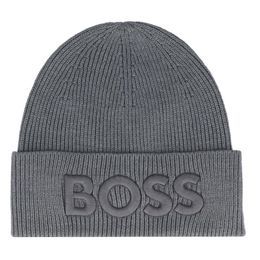 BOSS Beanie 'Afox' male Grey size One Size