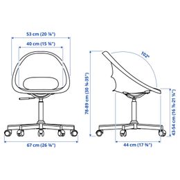 IKEA ELDBERGET / MALSK&Auml;R Drehstuhl