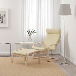 IKEA PO&Auml;NG Sessel und Hocker