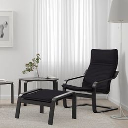 IKEA PO&Auml;NG Sessel und Hocker