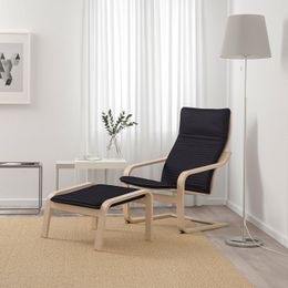 IKEA PO&Auml;NG Sessel und Hocker