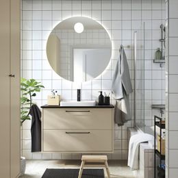 IKEA HAVB&Auml;CK / ORRSJ&Ouml;N Waschbschr+Schubladen/Waschb/Mibatt