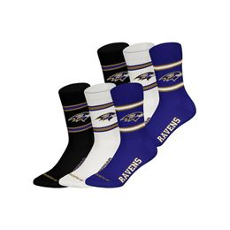 Huddle Socken 'Baltimore Ravens' Herren Gr&ouml;&szlig;e 39/42 dunkelblau / khaki / schwarz / wei&szlig;