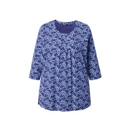 Ulla Popken Shirt Damen Gr&ouml;&szlig;e 4XL/5XL hellblau / dunkelblau