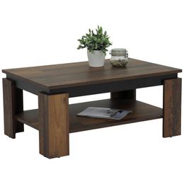 Boxxx Couchtisch, Schwarz, Alteiche, Holzwerkstoff, Holzoptik, rechteckig, eckig, 60.5x41.5x90 cm, offenes Fach, Wohnzimmer, Wohnzimmertische, Couchtische