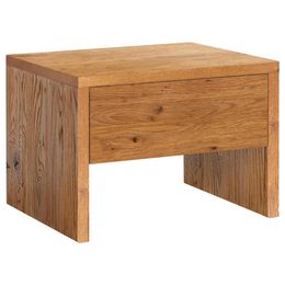 Hasena Nachtschrank, Wildeiche, Holz, Wildeiche, massiv, 1 Schublade(n) Schubladen, 48x35x40 cm, Holzm&ouml;bel, Holztische, Nachttische Holz