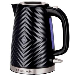 Russell Hobbs Wasserkocher, Schwarz, Kunststoff, 1,7 L, 16.5x24.5x21.5 cm, automatische Abschaltung, 360&deg;-Sockel, Beleuchtung, K&uuml;chenger&auml;te, Wasserkocher