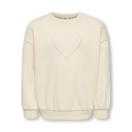 KIDS Only Sweatshirt "Kate" in Creme - 28% | Gr&ouml;&szlig;e 98 | Kinder-sweatshirts-jacken