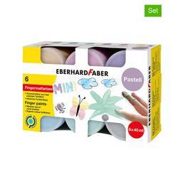 Eberhard Faber 2er-Set: Fingerfarben - 6 x 40 ml - 16% | Kinder-kreativspielzeug