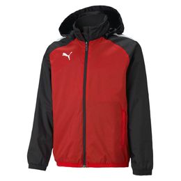 Puma Trainingsjacke in Rot/ Schwarz - 44% | Gr&ouml;&szlig;e 140 | Kinder-outdoor-jacken