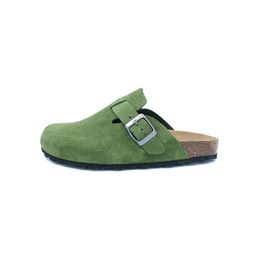 billowy Leder-Clogs in Gr&uuml;n - 71% | Gr&ouml;&szlig;e 36 | Damen-pantoletten
