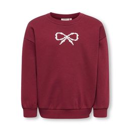KIDS Only Sweatshirt "Kate" in Rot - 28% | Gr&ouml;&szlig;e 122 | Kinder-sweatshirts-jacken