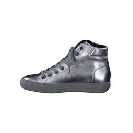 Paul Green Leder-Sneakers in Silber - 63% | Gr&ouml;&szlig;e 37 | Damen-stiefel