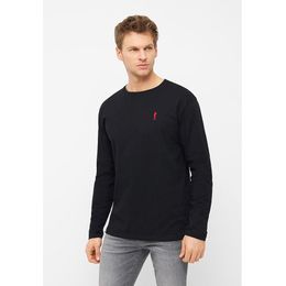 Derbe Longsleeve in Schwarz - 48% | Gr&ouml;&szlig;e M | Herrenshirts