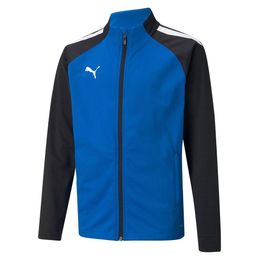 Puma Trainingsjacke in Blau/ Schwarz - 42% | Gr&ouml;&szlig;e 176 | Kinder-outdoor-jacken