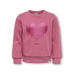 KIDS Only Sweatshirt "Belinda" in Rosa - 33% | Gr&ouml;&szlig;e 104 | Kinder-sweatshirts-jacken
