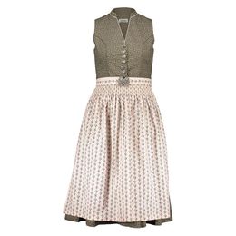 Almsach Dirndl in Khaki/ Creme - 44% | Größe 36 | Damen-dirndl