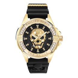Philipp Plein Uhren - Analoge Quarzuhr The $Kull 41 Mm - Gr. unisize - in Schwarz - f&uuml;r Damen