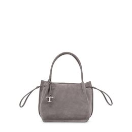 Tod's Tod's Crossbody Bags - Tasche aus Veloursleder - Gr. unisize - in Grau - f&uuml;r Damen