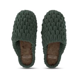 Uzurii Slipper & Pantoletten - Zehentrenner Cosy army green - Gr. 41_42 - in Gr&uuml;n - f&uuml;r Damen