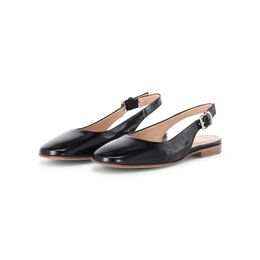 Jubile' Low-Top Sneaker - Sling Back Ballerinas aus Leder - Gr. 41 (EU) - in Schwarz - f&uuml;r Damen