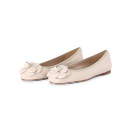 FABIO RUSCONI Low-Top Sneaker - Ballerinas Camelia aus Leder - Gr. 41 (EU) - in Creme - f&uuml;r Damen