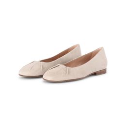 Jubile' Low-Top Sneaker - Ballerinas mit Raffung - Gr. 42 (EU) - in Beige - f&uuml;r Damen