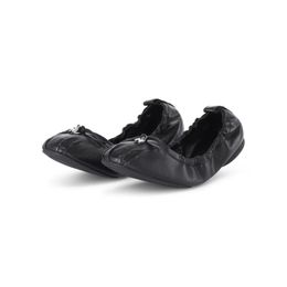 Hogan Low-Top Sneaker - Ballerinas aus Nappaleder - Gr. 37 (EU) - in Schwarz - f&uuml;r Damen