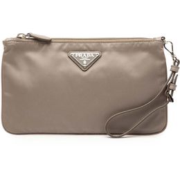 Prada Clutches - Tessuto Clutch - Gr. unisize - in Braun - f&uuml;r Damen