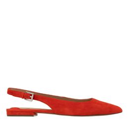 Lauren by Ralph Lauren Lauren Ralph Lauren Sandaletten mit Absatz - Londyn Slbck-Flats-Slingback - Gr. 36,5 (EU) - in Rot - f&uuml;r Damen