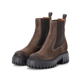 Hogan Low-Top Sneaker - Chelsea Boots - Gr. 42 (EU) - in Braun - f&uuml;r Damen