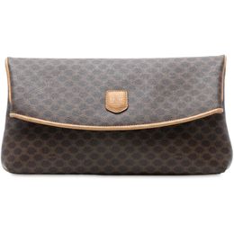 C&eacute;line Celine Clutches - Macadam Coated Canvas Clutch - Gr. unisize - in Braun - f&uuml;r Damen