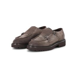 Doucals Doucal's Low-Top Sneaker - Monkstrap aus Veloursleder - Gr. 41 (EU) - in Braun - f&uuml;r Damen