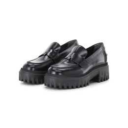 Hogan Low-Top Sneaker - Loafer aus Glattleder - Gr. 36 (EU) - in Schwarz - f&uuml;r Damen