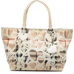 Burberry Shopper - House Check Coated Canvas Hearts Gracie Tote - Gr. unisize - in Braun - f&uuml;r Damen