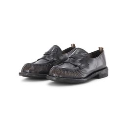 Officine Creative Italia Officine Creative Low-Top Sneaker - Loafers Rugged aus Leder - Gr. 36 (EU) - in Schwarz - f&uuml;r Damen