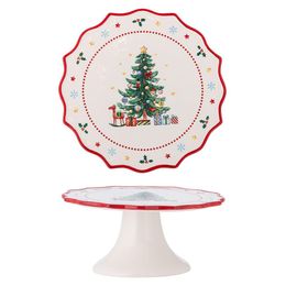 Bloomingville Etagere ''Naive Cake'' in Creme/ Rot/ Gr&uuml;n - (H)9 x &Oslash; 21 cm - 11% | Aufbewahren-servieren