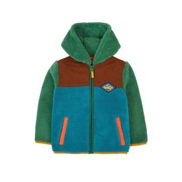 frugi Fleecejacke "Bracken" in Gr&uuml;n/ Blau - 54% | Gr&ouml;&szlig;e 92/98 | Kids-fleecejacken-fleecepullover