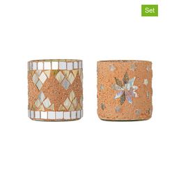 Bloomingville 2er-Set: Windlichter ''Myr Votive'' in Orange - (H)7,5 x Ø 6,5 cm - 34% | Kerzen-vasen