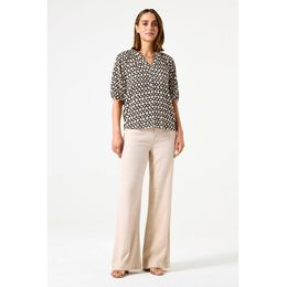 Garcia Bluse in Creme/ Braun - 40% | Gr&ouml;&szlig;e S | Damen-blusen