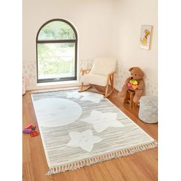 Mioli Kurzflor-Teppich "Bercario Kids" in Creme/ Beige - 56% | Gr&ouml;&szlig;e 120x180 cm | Teppiche-fussmatten