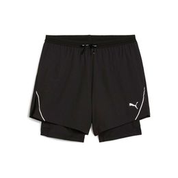Puma 2in1-Laufshorts "Ultraweave" in Schwarz - 36% | Gr&ouml;&szlig;e L | Herren-outdoorhosen