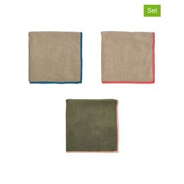OYOY living design 3er-Set: Spültücher in Khaki/ Beige - (L)30 x (B)30 cm - 50% | Putzutensilien