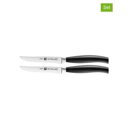 Zwilling 2er-Set: Steakmesser "Five Star" in Schwarz - (L)12 cm - 80% | Gedeckter-tisch