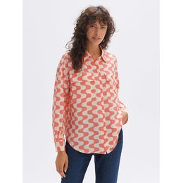 Opus Bluse in Lachs/ Creme - 78% | Gr&ouml;&szlig;e 40 | Damen-blusen